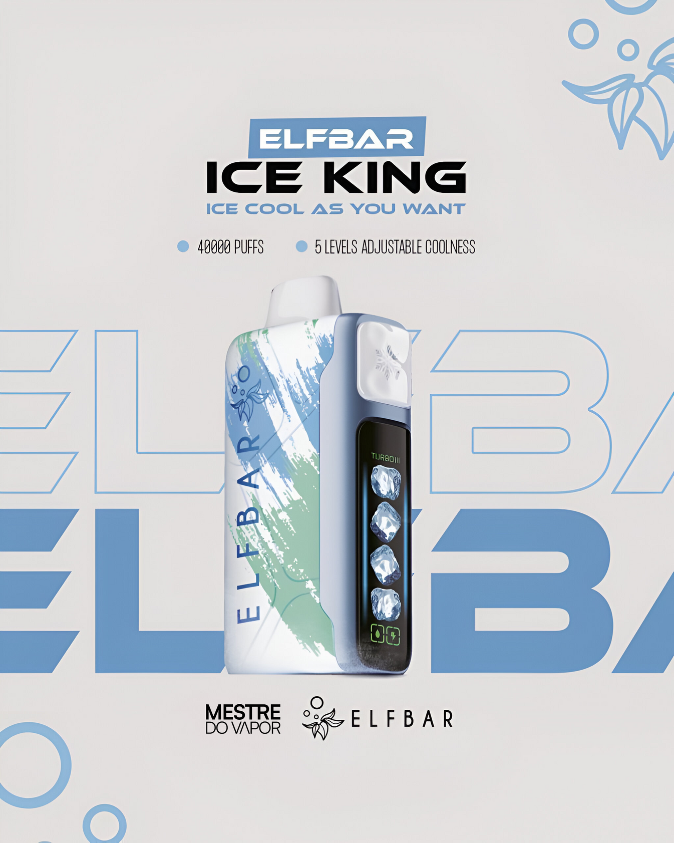 ELFBAR Ice King 40K Puffs (NOVOS SABORES) – MESTREDOVAPOR | VAPESHOP